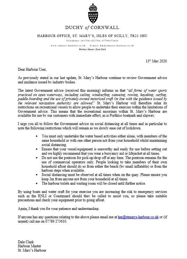 Coronavirus daily update | Council of the ISLES OF SCILLY